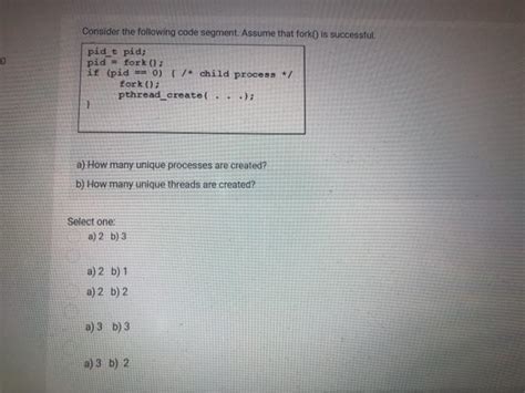 solved consider the following code segment assume that
