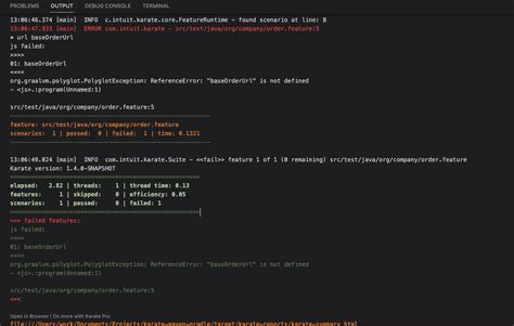 issue running the tests with the runner · issue 173 · kirksl karate