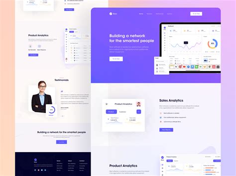 SaaS Landing Page UI Design On Behance