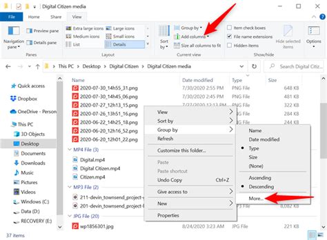 How To Sort Group And Filter Files And Folders In Windows 10s File Explorer Digital Citizen