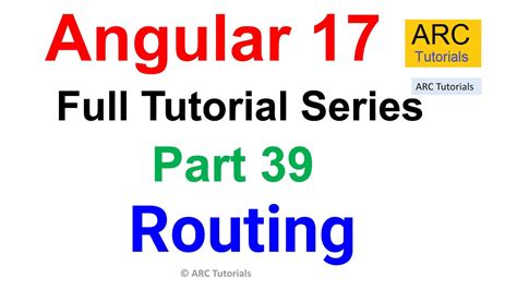 Angular 17 Tutorial For Beginners 39 Routing Angular 17 Tutorial