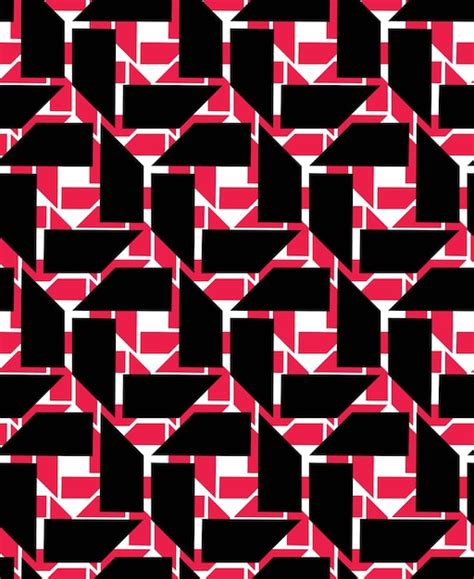 Premium Vector Colorful Endless Vector Texture With Geometric Figures Motif Abstract