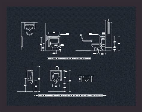 Bloque Autocad Wc Complete Disabled Bathroom Dwg Block Max Cad Com My XXX Hot Girl