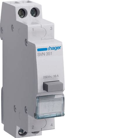 Hager Signal Modules And Pushbuttons Pushbutton Modular Svn351
