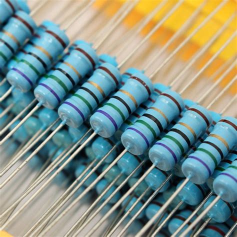 1000pcs 1 1w Metal Film Resistor 100 Values Assorted Kit 1 Ohm~1m Ohm