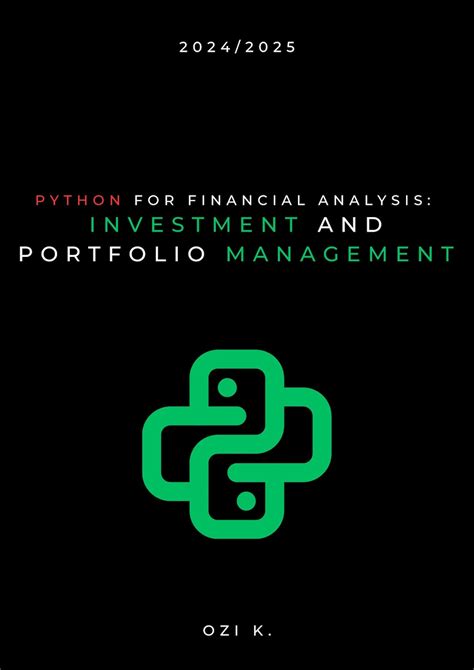 Python For Financial Analysis Investment And Portfolio Management Etsy
