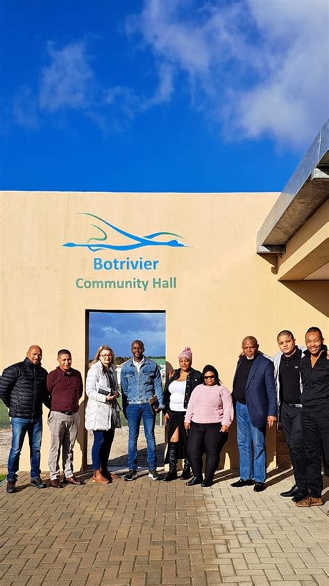 Statement On Accelerated Service Delivery Visit To Botrivier Theewaterskloo
