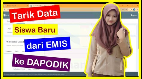 tarik data siswa baru emis ke dapodik 2024 youtube