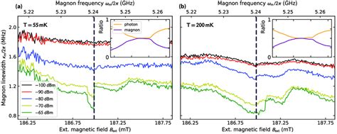 Magnetic Field Magnon Frequency Dependence Of The The Magnon