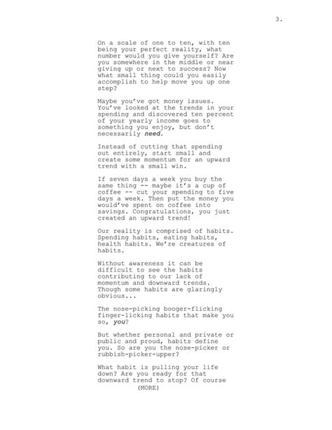 Script Small Wins Final Pdf