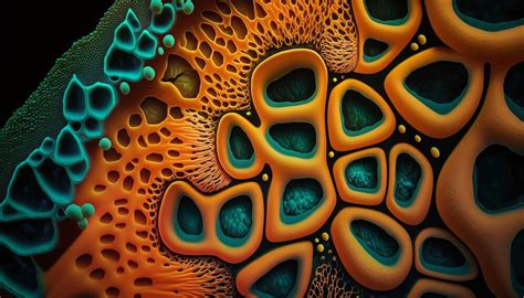 Premium Photo Abstract Biological Closeup Fullframe Macro Background