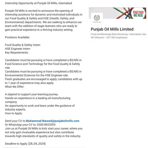 fahad mannan siddiqui on linkedin internship opportunity for fresh
