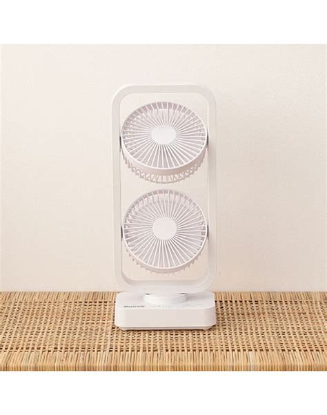 무선 듀얼팬 스탠드 Usb 충전식 선풍기