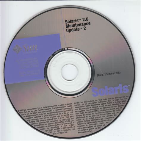 Solaris V2 6 Maintenance Update 2 SPARC 704 6250 10 Sun Microsystems Inc Free Download