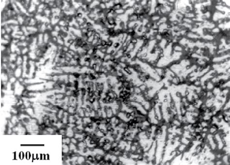Optical Micrograph Of Cast Alloy 1 Download Scientific Diagram