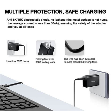Lenovo Thinkplus 65W Foldable Power Adapter USB C Type C Cable Set For Mobile Phone Tablet CN Plug