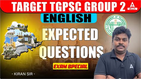Tspsc Group 2 English Important Questions Tspsc English Expected