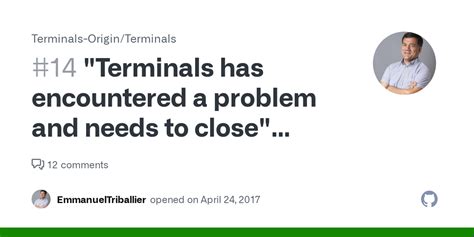 Terminals Has Encountered A Problem And Needs To Close After File Export Connections And
