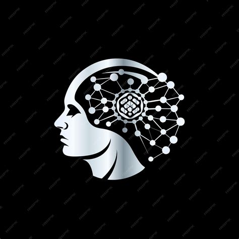 Human Head With Brain And Neural Network Artificial Intelligence Concept Vector Illustration