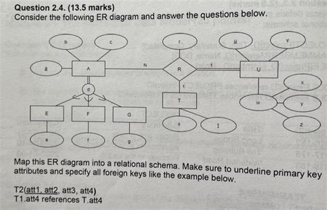 Solved Question 24 10 Points Consider The Following Er