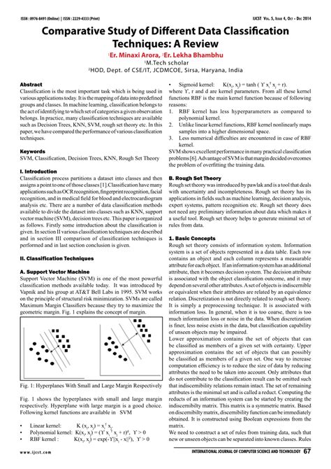 PDF Comparative Study Of Different Data Classification Techniques A Review