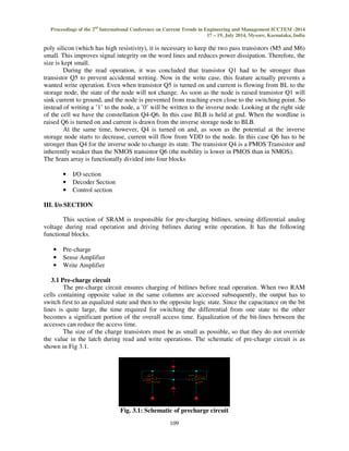 An Improvised Design Implementation Of Sram PDF