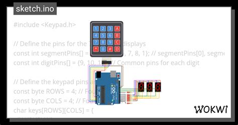 Keypad To 7 Segment Copy 2 Wokwi Esp32 Stm32 Arduino Simulator