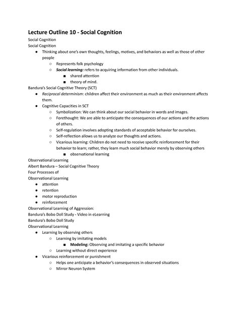 Week 12 Notes Dr Kristin Atchison Lecture Outline 10 Social