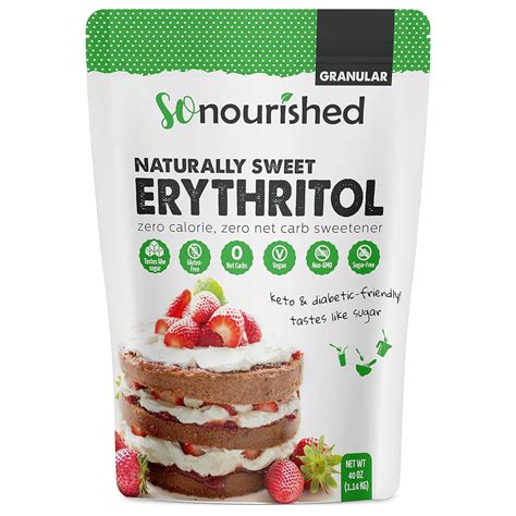 Edulcorante De Eritritol Granular Sustituto De Azúcar 11 Keto 0