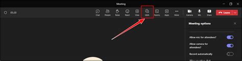 Enable Qanda In Teams Meetings Make Query More Organized