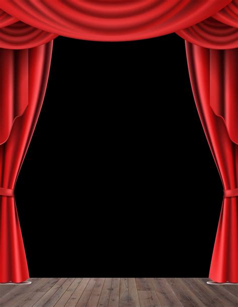 Stage With Red Curtains Theatre Background Digital Download  Etsy Uk