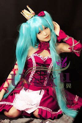 VOCALOID Hatsune Miku PROJECT DIVA Cosplay Costume Sexy Lady Red Party Dresses Red Dress Party