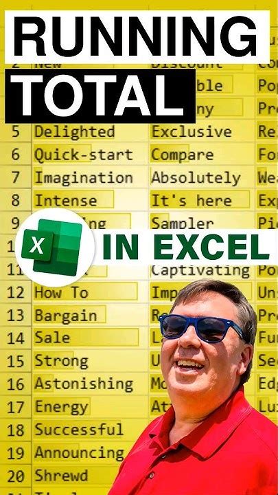 Excel How To Do Running Total Sum In Excel Two Easy Ways Shorts
