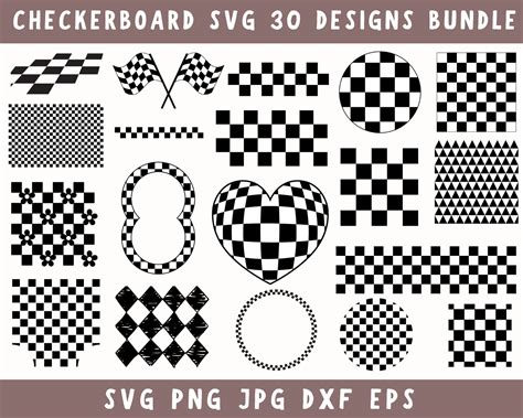 Checkerboard Svg Checkerboard Png Checkerboard Svg Bundle Checkered
