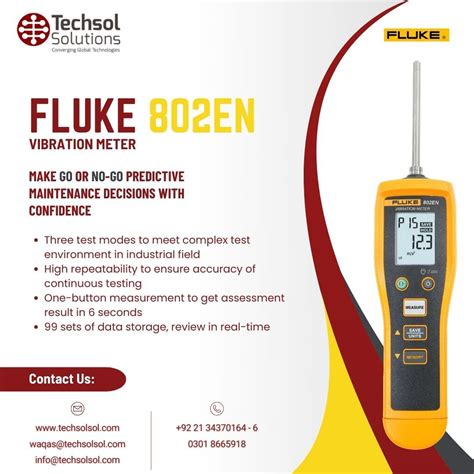 Techsol Solutions On Linkedin Techsolsolutions Fluke Fluke802 Vibrationmeter
