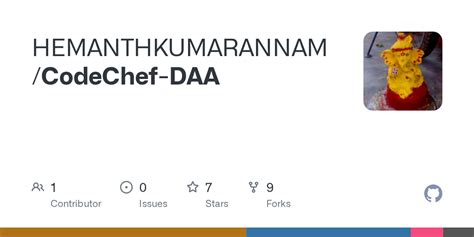 Codechef Daa Readme Md At Main · Hemanthkumarannam Codechef Daa · Github