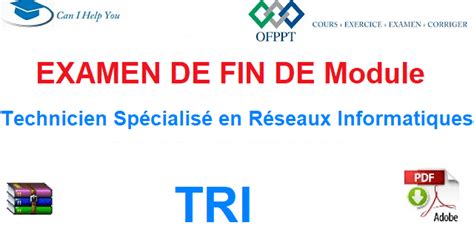 Examen De Fin De Module Technicien Spécialisé En Réseaux Informatiques