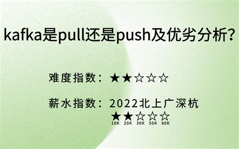 【5分钟背八股】28:kafka是pull还是push及优劣分析? 知乎 【5分钟背八股】28:kafka是pull还是push及优劣分析? 知乎