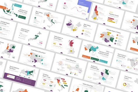 Maps Statistic Infographic Incl Map And Asia Envato