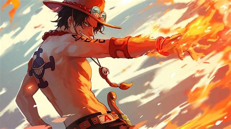 Free One Piece Portgas D Ace Fire Fist Desktop Wallpaper 4k