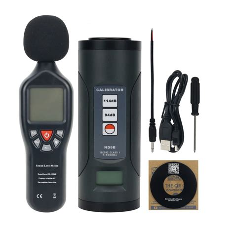 Nd9b Sound Level Calibrator 114db 94db Measures Microphone Noise Decibel Slm 25 Sound Level