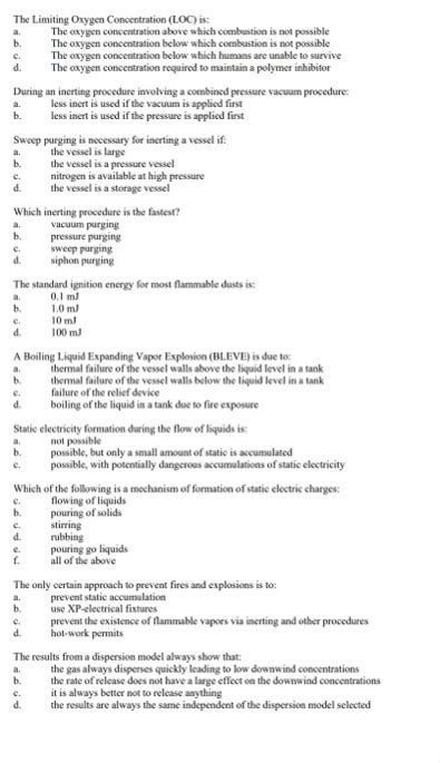 Solved The Limiting Oxygen Concentration Loc ﻿is A ﻿the