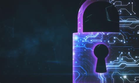 Premium Photo Glowing Circuit Lock On Dark Background Premium Photo Glowing Circuit Lock On Dark Background