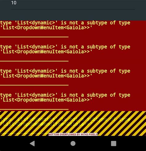 Flutter Erro Ao Executar Lista Dart Stack Overflow Em Português
