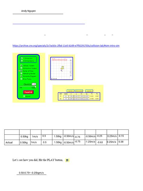 Kamiexport 6gwcphysics185onlinelab Collisionphetlab 11