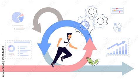 Vector De Stock Agile Development Decisions Methodology Business Concept Agile Life Rule Cycle