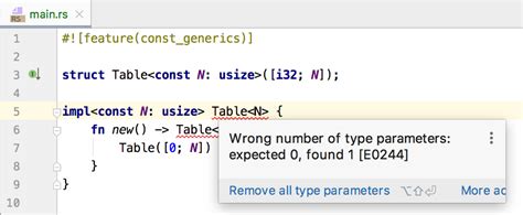 False Positive E0244 For Const Generic · Issue 4803 · Intellij Rust