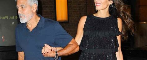 George And Amal Clooney Romantic Outing The Lawyer Reveals Her Sublime Legs In A Short