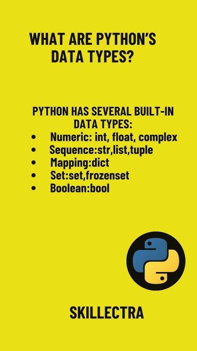 Python Data Types Explained In 6 Seconds 🚀 Shorts Youtube