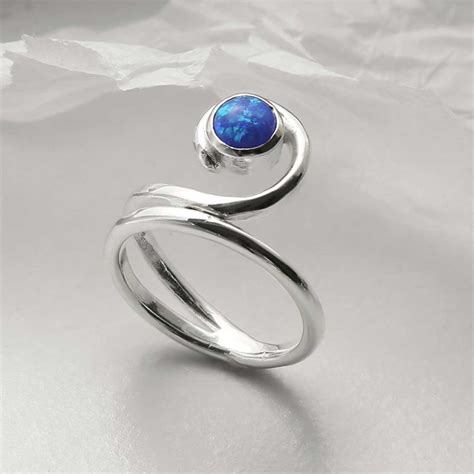 Sterling Silver Opalite Vine Ring Affordable Silver Martha Jackson